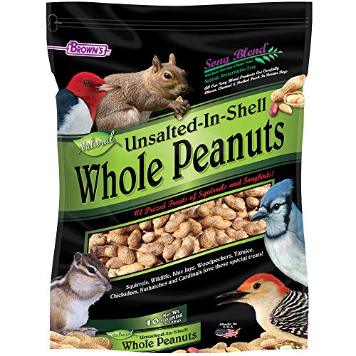 FM Browns Song Blend Unsalted in-Shell Whole Peanuts Bird Food, 10 lbs.