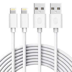 iphone charger, [apple mfi certified] 2pack 6ft usb to lightning cable power fast charging cord compatible with iphone 14/13/12/11 pro max/xs max/xr/xs/x/8/7/plus/6s/6/se/5s/ipad