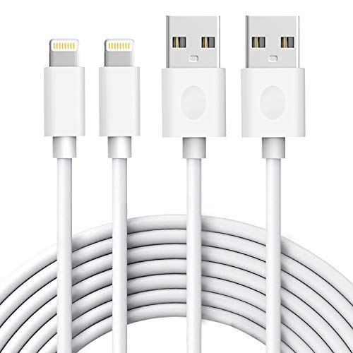 iPhone Charger, [Apple MFi Certified] 2PACK 6FT USB to Lightning Cable Power Fast Charging Cord Compatible with iPhone 14/13/12/11 Pro Max/XS MAX/XR/XS/X/8/7/Plus/6S/6/SE/5S/iPad