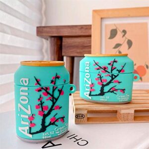 Suitable for Airpod pro case Creative Food and Beverage Bottle Series 3D Cute Arizona Airpod pro Protective Sleeve is The Best Choice for Friends, Lovers, and Relatives (Plum vase)