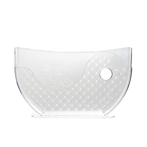 Octflor Rice Paper Water Bowl with Side Pocket Holder Holds UP to 27cm Rice Paper for Making Fresh Spring Rolls (Rice Paper Not Included)