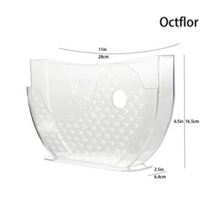 Octflor Rice Paper Water Bowl with Side Pocket Holder Holds UP to 27cm Rice Paper for Making Fresh Spring Rolls (Rice Paper Not Included)