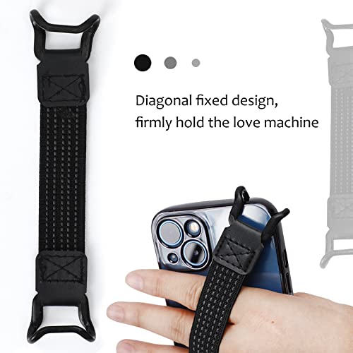 Qoyapow 3 Pack Mobile Phone Security Hand Strap Holder for 5.2-7.5 Inch Smartphones Universal Drop Prevention Elastic Bundle Grip Belt for Kindle Phone 13/12/11/Xr/Xs Max and Other Smartphones