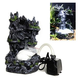 ra aquatech aquarium mountain view decoration (sand waterfall)