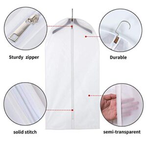 Mskitchen Garment Bags for Closet Storage Garment Covers Clear Garment Bags Clothes Protectors for Closet Hanging Garment Bag Dress Bag Plastic Garment Bags with Cedar Balls -24”x43”/54”/6 Pack