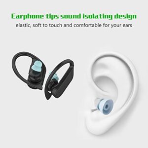 4 Pair Replacement Silicone Ear Tips Earbuds Buds Set for Powerbeats Pro Wireless Earphone Headphones (PRO eartips Blue)