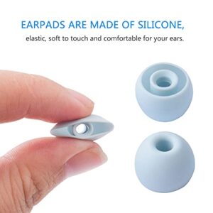 4 Pair Replacement Silicone Ear Tips Earbuds Buds Set for Powerbeats Pro Wireless Earphone Headphones (PRO eartips Blue)