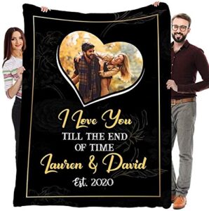 customized fleece blankets for wife with husband's name, best gift for your life partner with quotes, valentine's day gifts, birthday gift, for wife, supersoft and cozy blanket