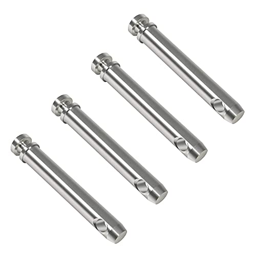 4 Pack Sunluway S07070200 Cat 1 Top Link Pin 3/4 in Dia Pin 5-1/2 Top Link Pin Hitch Pin Accessories for Tractors