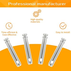 4 Pack Sunluway S07070200 Cat 1 Top Link Pin 3/4 in Dia Pin 5-1/2 Top Link Pin Hitch Pin Accessories for Tractors