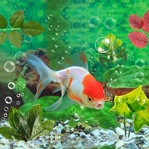 9 Pieces Betta Bed Leaf Hammock Pad Betta Fish Leaf Pad Betta Fish Hammock Betta Fish Accessories Plant Tank Decorations for Lightweight and Realistic Resting Spot Simulating The Habitat