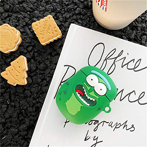 Oqplog for Airpod Pro 2019/Pro 2 Gen 2022 for AirPods Case 3D Cute Fun Cartoon Funny Character Air Pods Pro Cover for Girls Women Teen Boys Unique Kawaii Trendy Soft Silicone Cases – Cucumber Ruike