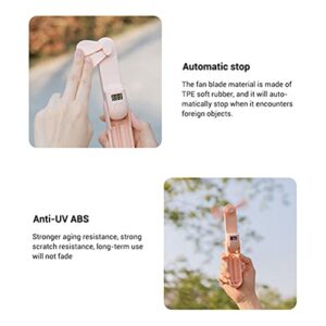 Taurusb Handheld Mini Fan, 3 in 1 Rechargeable Small Portable Ventilador, Pocket Size Hand Fan Gaming Phone Holder, Multi-Function Folding Personal Desk Fan for Home Office Outdoor Travel,Green