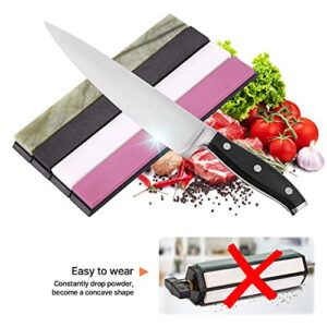 Sharpening Stone, IMAGE Knife Sharpening Stone 3000/6000/8000/10000 for Sharpener, Whetstone Sharpening Kit Professional Sharpening Plate Grindstone, Great for Scissors, Chisels and Carving Tools