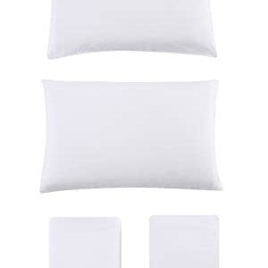 Eddie Bauer - King Sheets, Cotton Flannel Bedding Set, Brushed for Extra Softness, Cozy Home Decor (White, King)