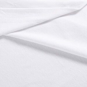 Eddie Bauer - King Sheets, Cotton Flannel Bedding Set, Brushed for Extra Softness, Cozy Home Decor (White, King)