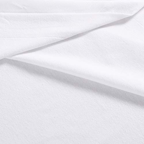 Eddie Bauer - King Sheets, Cotton Flannel Bedding Set, Brushed for Extra Softness, Cozy Home Decor (White, King)