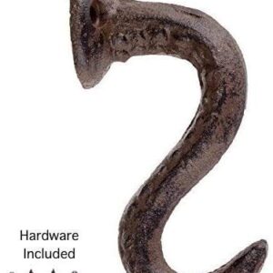 Unique & Cool Steampunk Decor - Cast Iron Pirate Themed Octopus Wall Hook - Fun Tentacle Kraken Hooks Sea Creature - use for Pool Towel Bathroom Accessories, Mermaid Coat Hanger or Key & Ring Holder