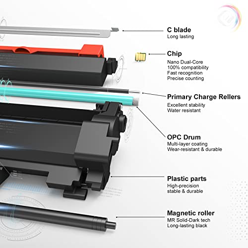 CE505A 05A TESEN Compatible Toner Cartridge Replacement for HP CE505A 05A Toner for HP P2035 P2035n P2055d P2055dn P2055x Pro 400 M401 M401n M401dne M401dw MFP M425 M425dn M425dw 4-Pack