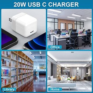 LUOATIP 3-Pack 20W USB C Fast Charger for iPhone 14/14 Plus/14 Pro/14 Pro Max/13/12/11/SE 2020 XS XR X 8, iPad, AirPods Pro, PD Type C Wall Block Charging Plug Cube Power Adapter Box USBC Brick