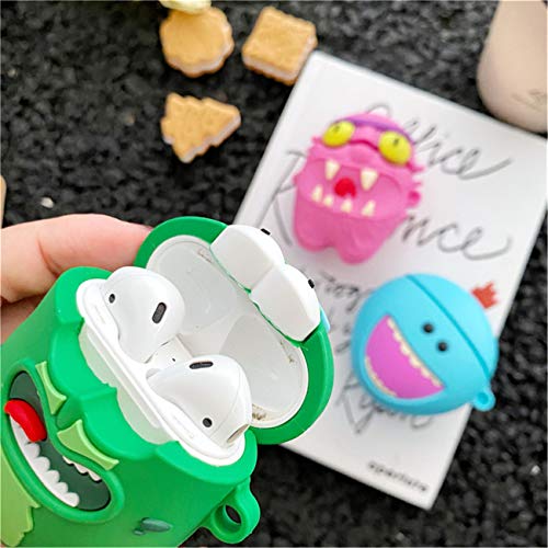 Oqplog for Airpod 2/1 for AirPods Case 3D Cute Fun Cartoon Fashion Funny Character Air Pods 2&1 Cover Design for Girls Women Teen Boys Kids Unique Kawaii Trendy Soft Silicone Cases – Cucumber Ruike