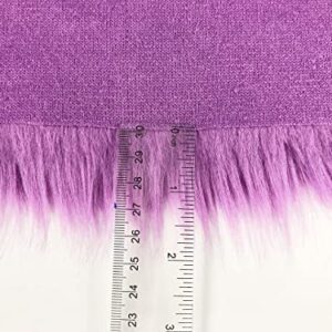 Bianna Creations | Faux Fur Fabric Pieces | US Based Seller | Shaggy Squares | Craft, Sewing, Costumes (Violet, 8x8 inches)