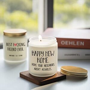 House Warming Presents for New Home- Housewarming Gift, New Home Gifts for Home, Funny Housewarming Gifts, New Home Owner Gift, New House Gift, Lavender Candles (7oz)