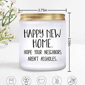 House Warming Presents for New Home- Housewarming Gift, New Home Gifts for Home, Funny Housewarming Gifts, New Home Owner Gift, New House Gift, Lavender Candles (7oz)