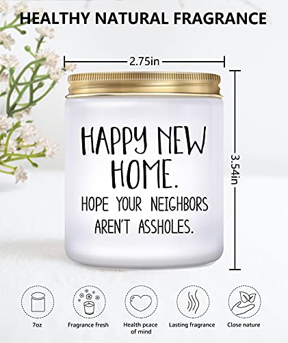 House Warming Presents for New Home- Housewarming Gift, New Home Gifts for Home, Funny Housewarming Gifts, New Home Owner Gift, New House Gift, Lavender Candles (7oz)