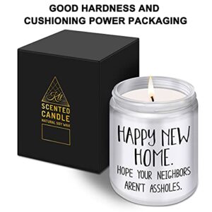 House Warming Presents for New Home- Housewarming Gift, New Home Gifts for Home, Funny Housewarming Gifts, New Home Owner Gift, New House Gift, Lavender Candles (7oz)