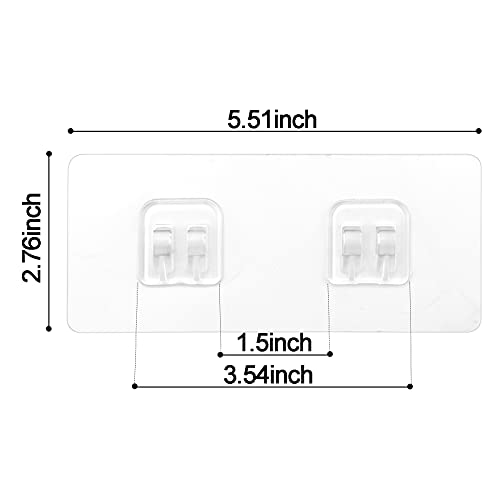 CGBE Replacement 2Pcs Adhesive Hooks Sticker for Bathroom Shelf Corner Shower Caddy