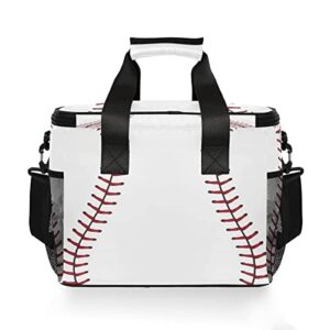 AUUXVA Cooler Bag Large Camping Cooler Tote Baseball Lunch Cooler Bag Insulated Waterproof Lunch Box for Picnic Beach Travel, Reusable Leakproof