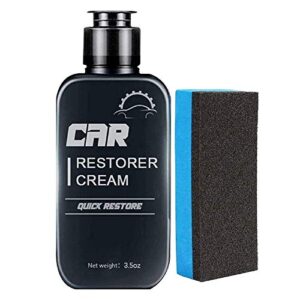 auto leather&plastic refurbishment paste, washable refresh aging plastic and leather surface, car restorer cream (1pcs)