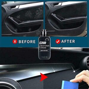 Auto Leather&Plastic Refurbishment Paste, Washable Refresh Aging Plastic and Leather Surface, Car Restorer Cream (1pcs)