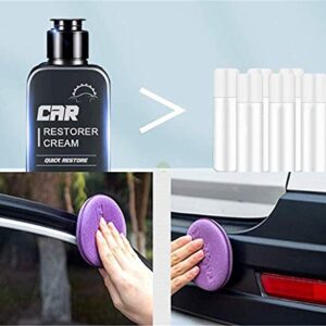 Auto Leather&Plastic Refurbishment Paste, Washable Refresh Aging Plastic and Leather Surface, Car Restorer Cream (1pcs)