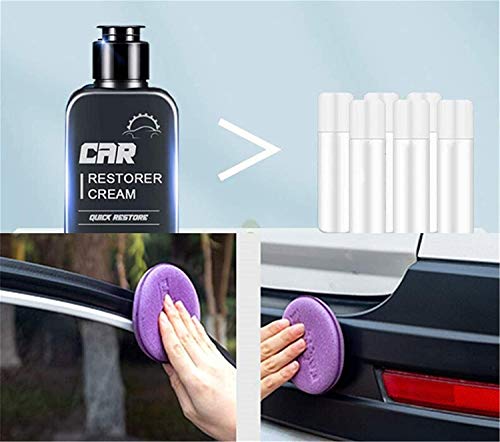 Auto Leather&Plastic Refurbishment Paste, Washable Refresh Aging Plastic and Leather Surface, Car Restorer Cream (1pcs)