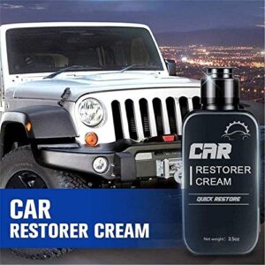 Auto Leather&Plastic Refurbishment Paste, Washable Refresh Aging Plastic and Leather Surface, Car Restorer Cream (1pcs)