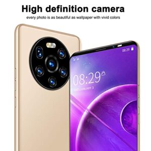 Diydeg 5.45in HD Screen Phone, LANDVO Mate40 Pro 3G 1GB+8GB 500W+200W Pixels Camera Dual Card Dual Standby Phone, for Gift Man(Golden)