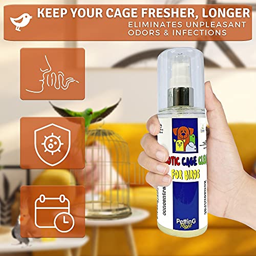 Petting Right Concentrated Probiotic Cage Cleaner for Birds