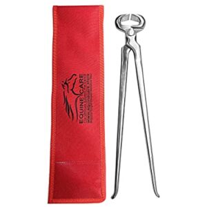 Equine Care 12 Inches Chrome Vanadium Steel Farrier Hoof Nippers.