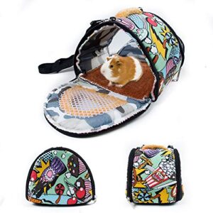 Hamster Guinea Pig Carrier Bag Breathable Small Animals Hedgehog Squirrel Chinchilla Sugar Glider Outdoor Travel Bag Zipper Portable Outgoing Bags