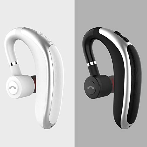 Heave Bluetooth Single Earbud Wireless Headphones,Hands-Free Earphones Built in Noise Cancellation Mic, 250 Hours Standby Time Bluetooth Earpiece for Meeting Business Black