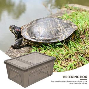 POPETPOP Reptile Breeding Box, Reptile Terrarium, Reptile Container Reptile Cage Lizard Tarantula Habitat Breeding Cage for Spider Scorpion Gecko