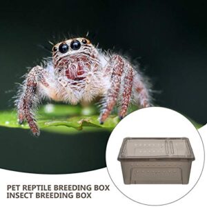 POPETPOP Reptile Breeding Box, Reptile Terrarium, Reptile Container Reptile Cage Lizard Tarantula Habitat Breeding Cage for Spider Scorpion Gecko