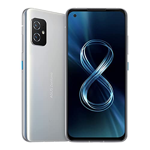 ASUS Zenfone 8 ZS590KS 5G Dual 128GB 8GB RAM Factory Unlocked (GSM Only | No CDMA - not Compatible with Verizon/Sprint) International Version - White