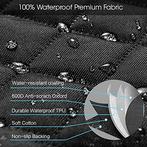 Vailge Dog Cargo Liner for SUV，Waterproof SUV Cargo Liner for Dogs，Nonslip Pet Cargo Cover Liner Dog Car Seat Cover Mat with Mesh Window，Washable Dog Trunk Cargo Cover with Bumper Flap - Universal Fit