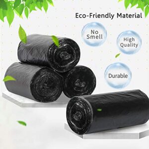 PetsHome Trash Bags, Garbage Bags, 150 Count 4 Gallon [Extra Thick][Leak Proof] Rubbish Bags Wastebasket Bin Liners for Home Office Trash Can Black