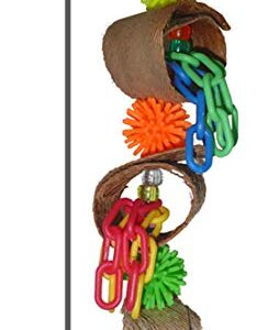 Fetch-It Pets 2 Pack Bird/Parrot Surprise Box Fundangle & Fiesta Foraging Toys Suitable for Small Parakeets, Cockatiel, Conures, Finches, Budgie, Macaws, Parrots, Love Birds