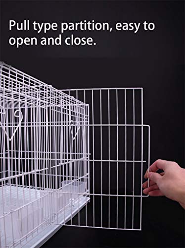 Tyoo Bird Cage Pet Supplies Suitable for Small Birds Used As A Nest with Partition Suitable for Most Bird Cages Assembled and Cleaned