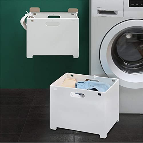 Foldable laundry basket No punching Wall-mounted portable Suitable for bathroom dirty clothes shampoo toothpaste toothbrush storage